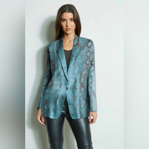 Jealous Tomato | Jackets & Coats | Jealous Tomato Teal Green Snake ...